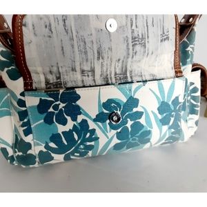 Caribbean Joe | Bags | Caribbean Joe Floral Ziptop Pocketed Satchel Bag ...